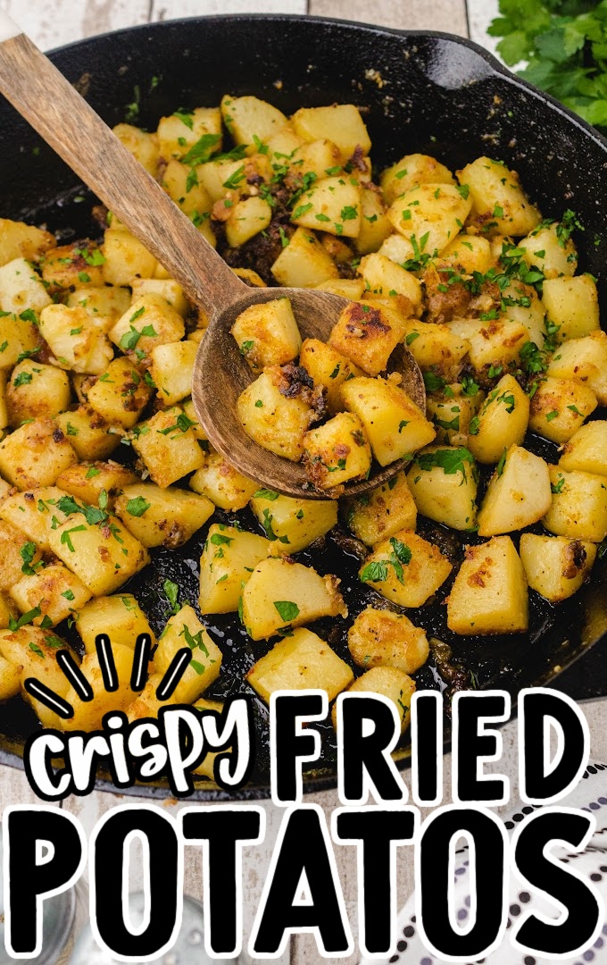 Crispy Fried Potatoes | Side Dish | The Best Blog Recipes