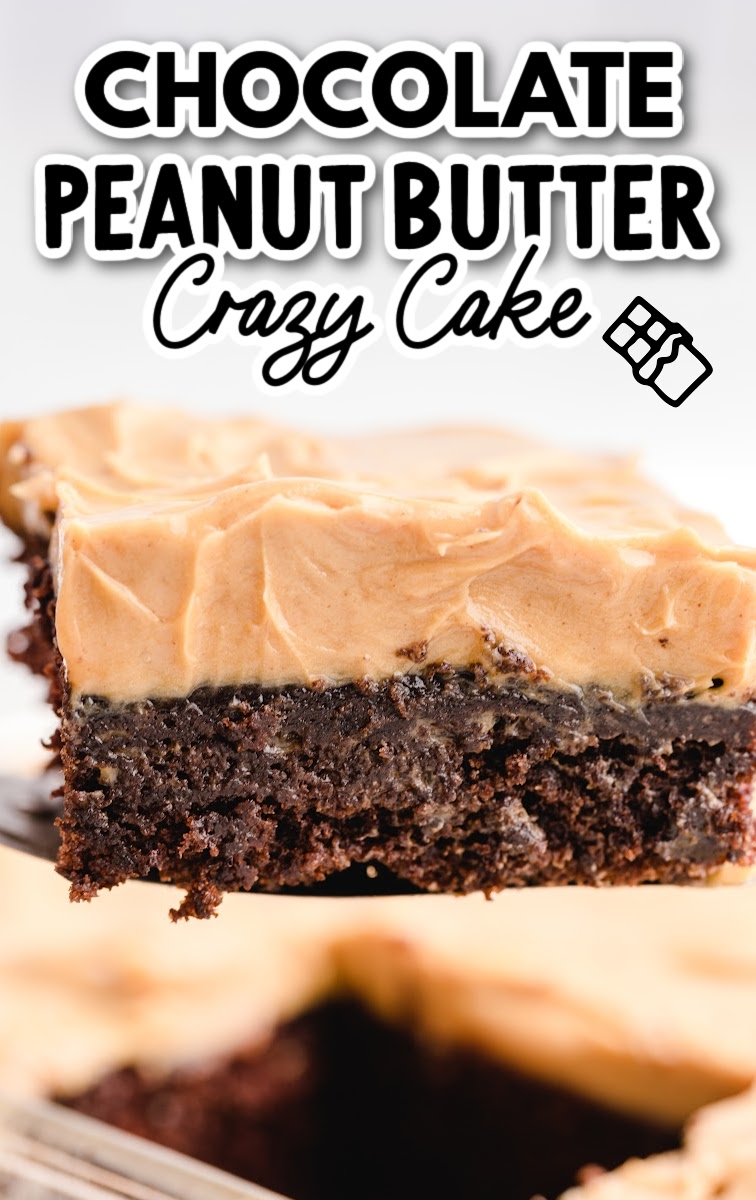 Chocolate Peanut Butter Crazy Cake | Dessert | The Best Blog Recipes