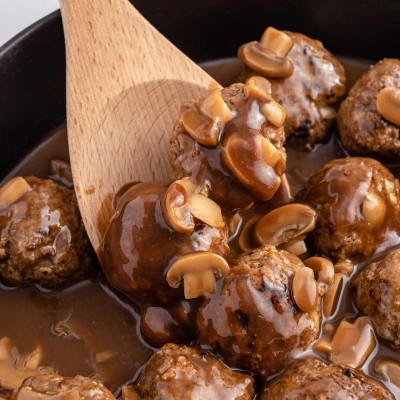 Salisbury Steak Meatballs | Dinner | The Best Blog Recipes