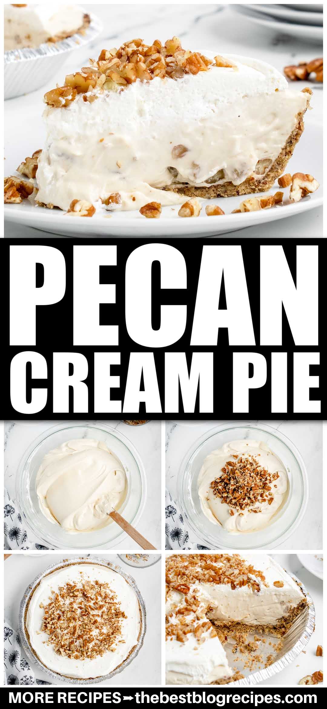 Pecan Cream Pie - The Best Blog Recipes