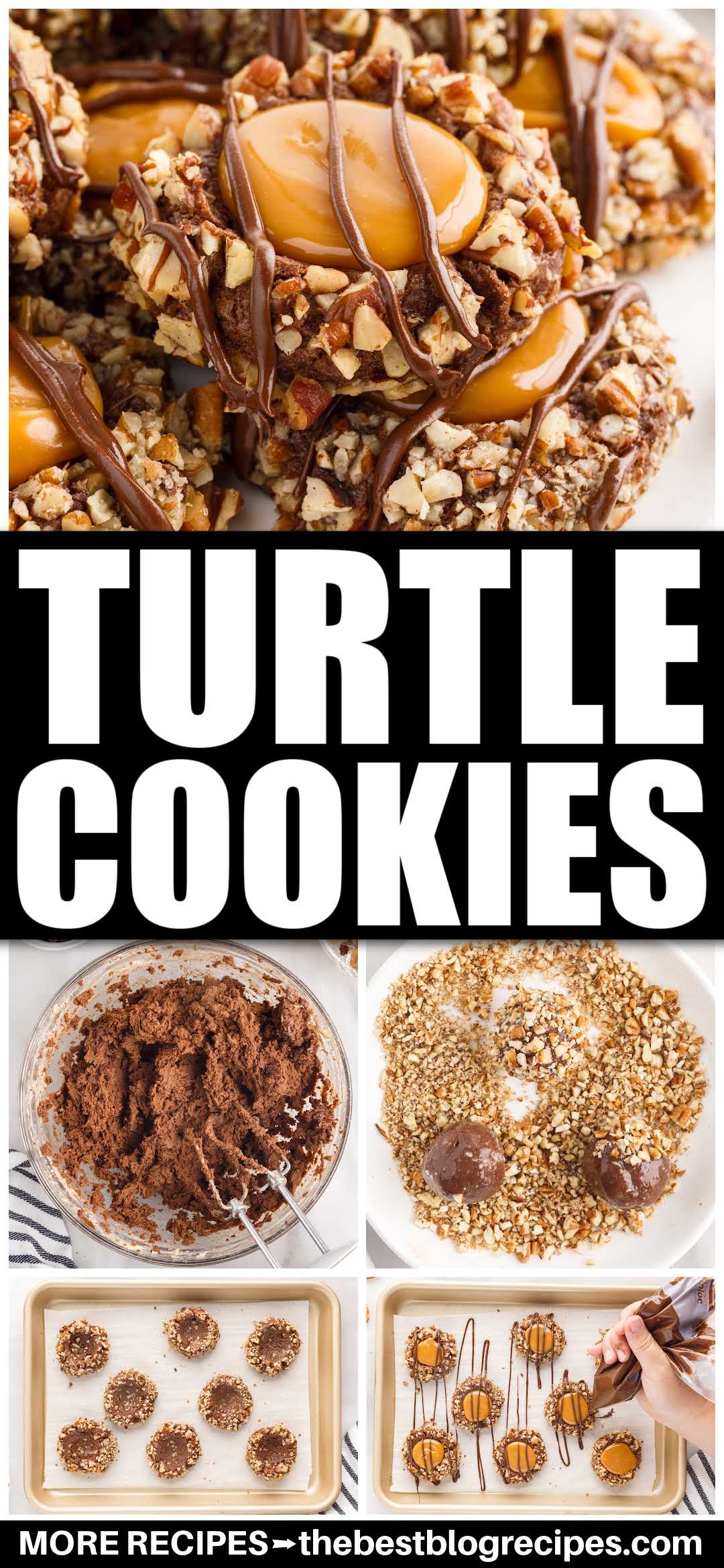 Turtle Cookies - The Best Blog Recipes