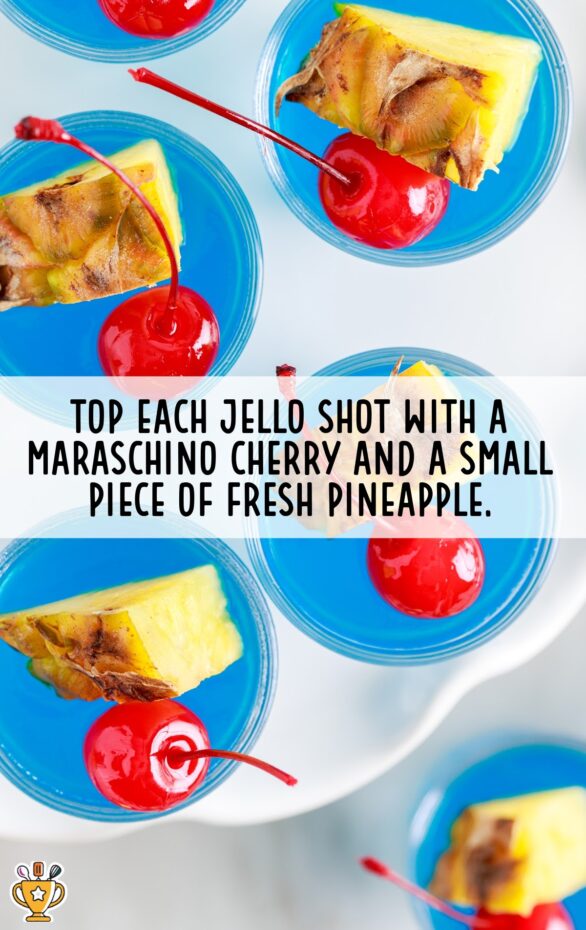 Blue Hawaiian Jello shots