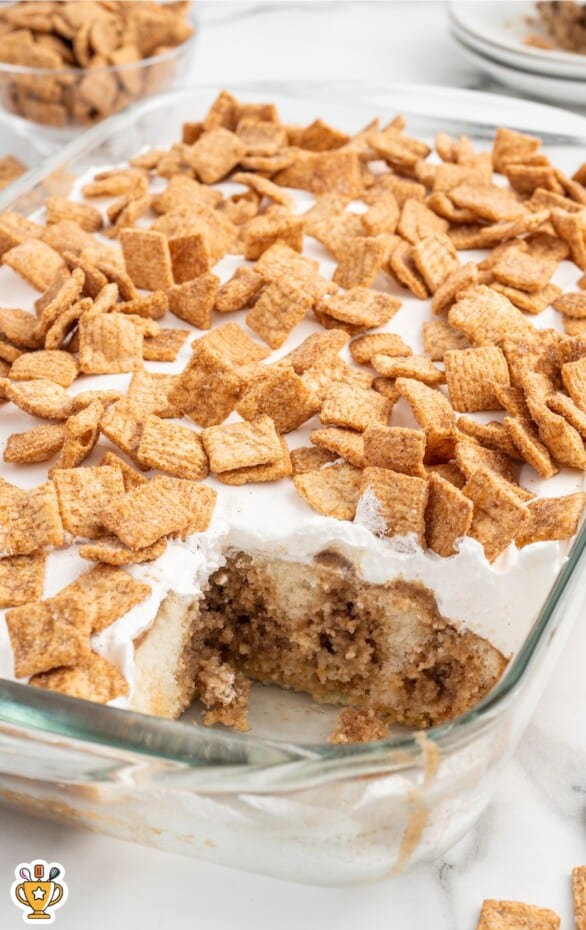 Cinnamon Toast Crunch Poke Cake | The Best Blog Recipes