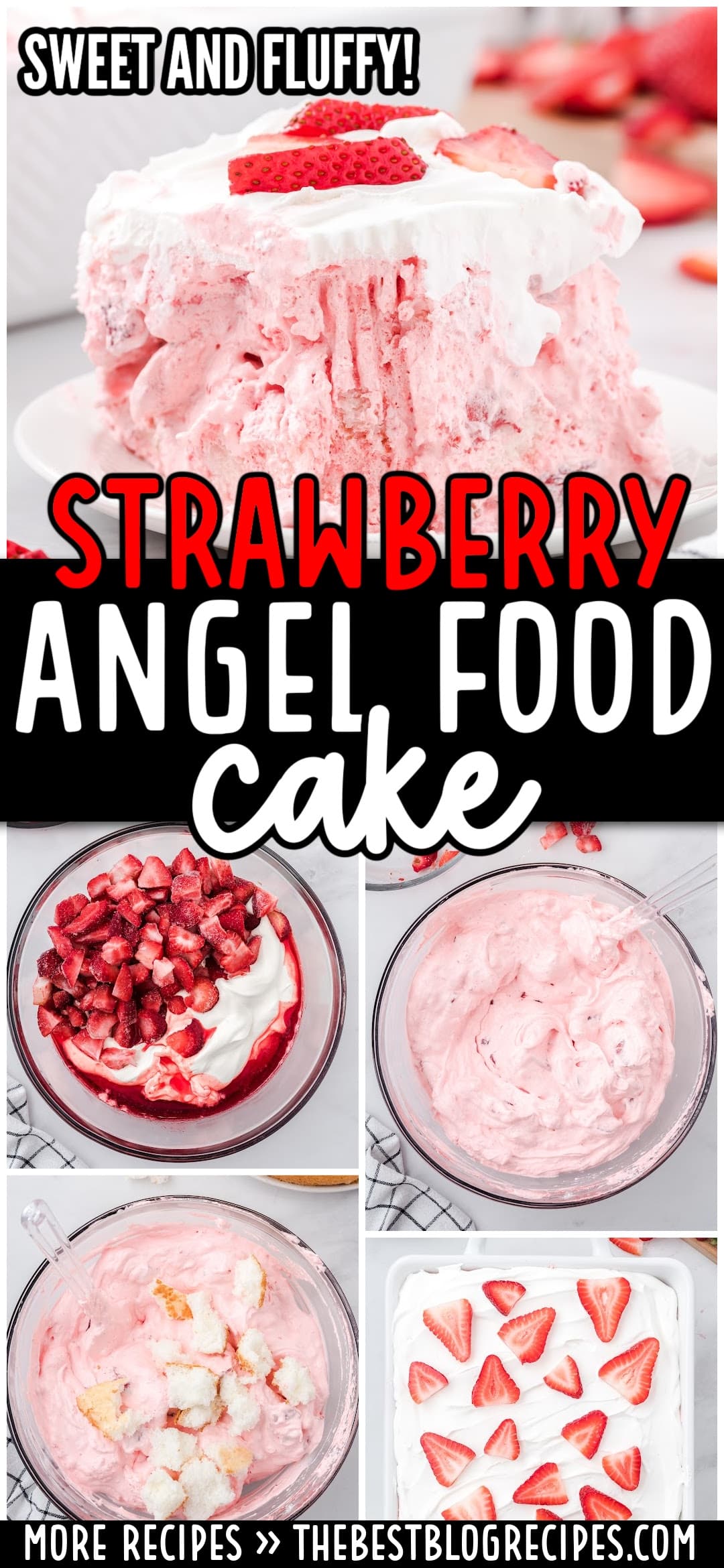 Strawberry Angel Food Cake | Desserts | The Best Blog Recipes