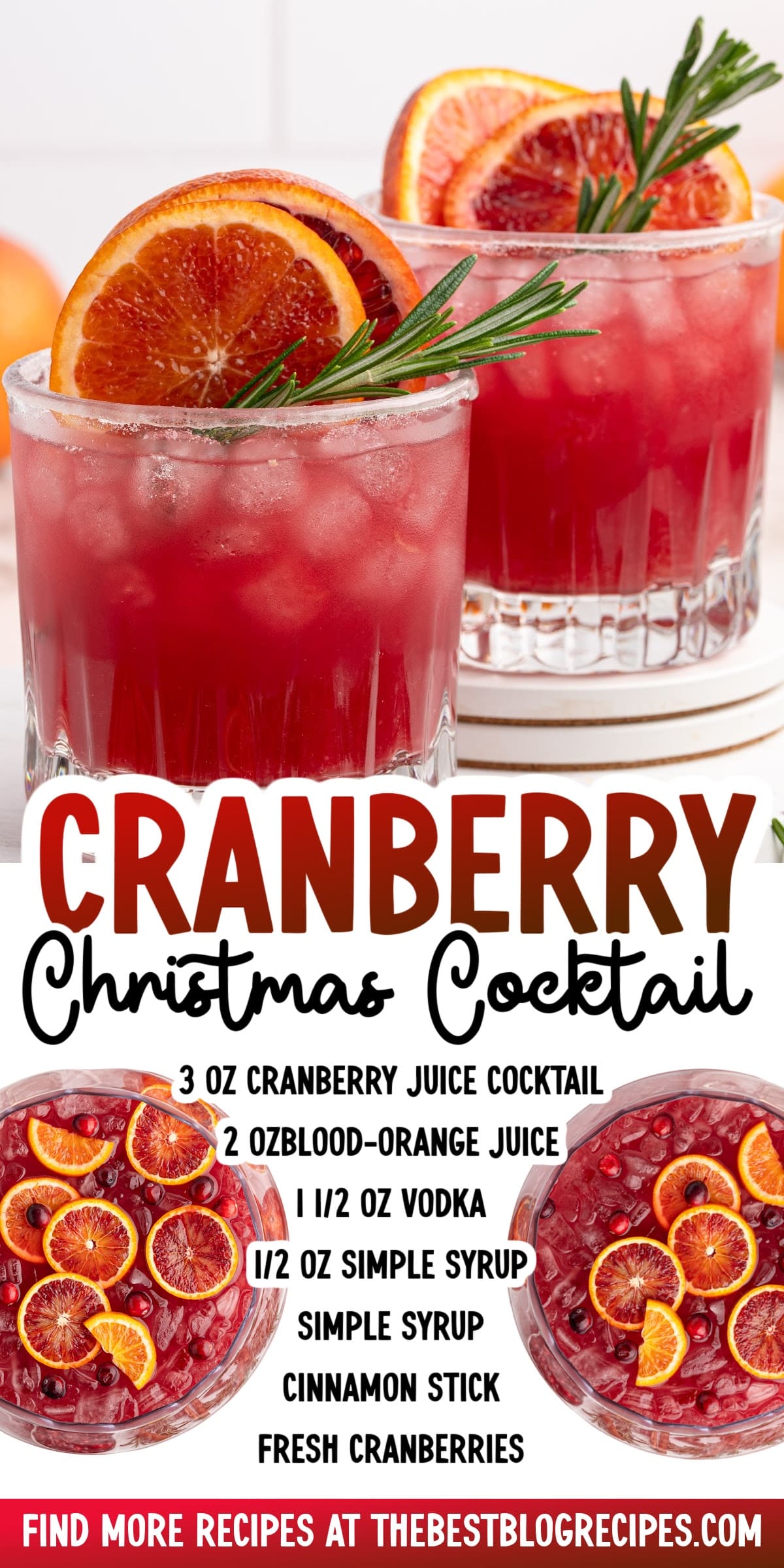 Cranberry Christmas Cocktail - The Best Blog Recipes