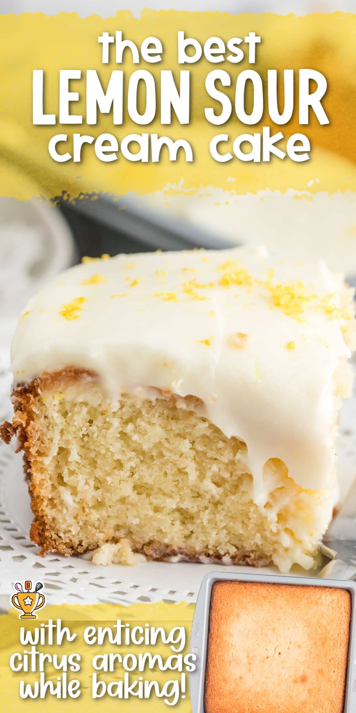 Lemon Sour Cream Cake | Dessert | The Best Blog Recipes