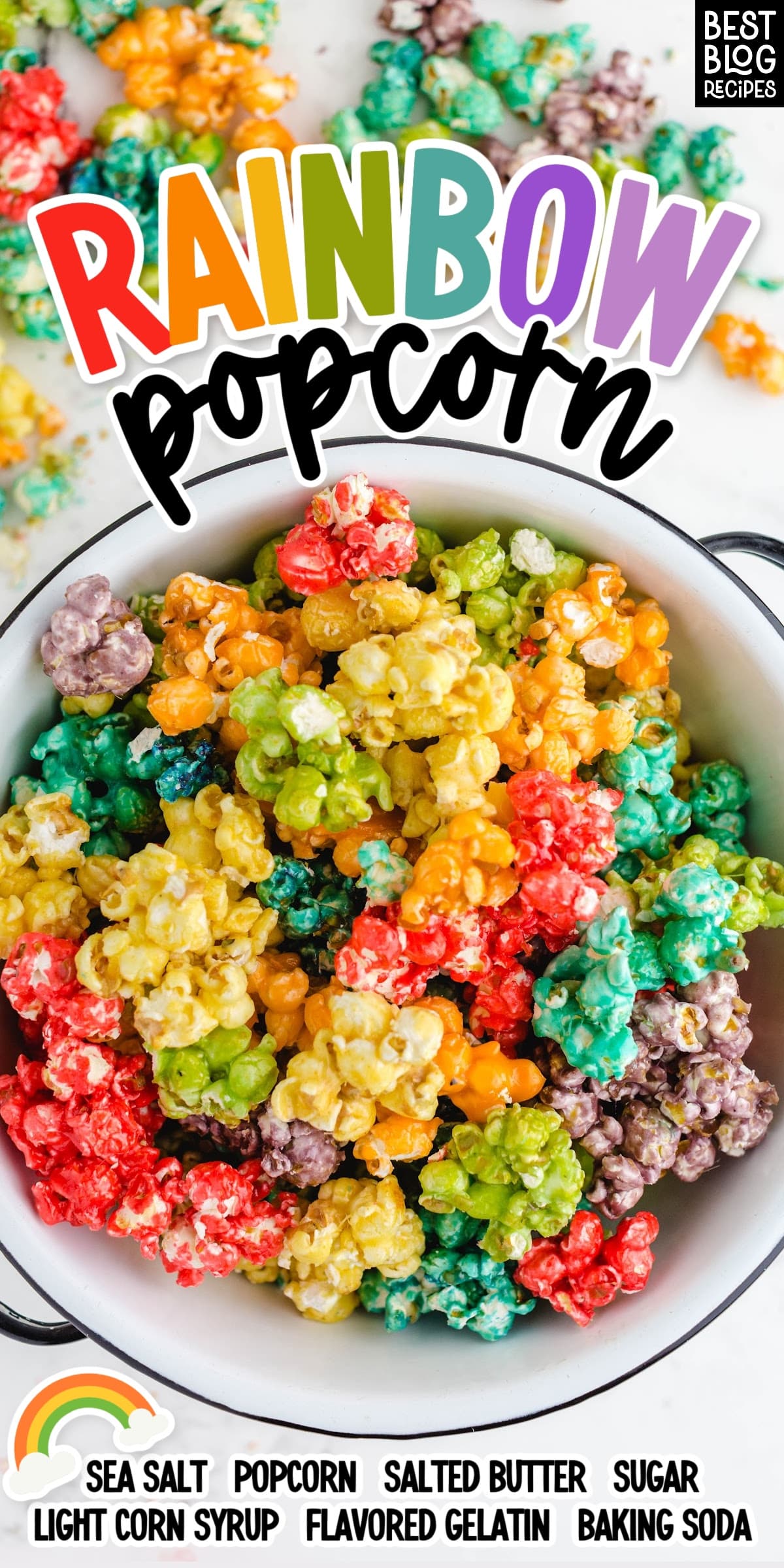 Rainbow Popcorn | Snacks | The Best Blog Recipes