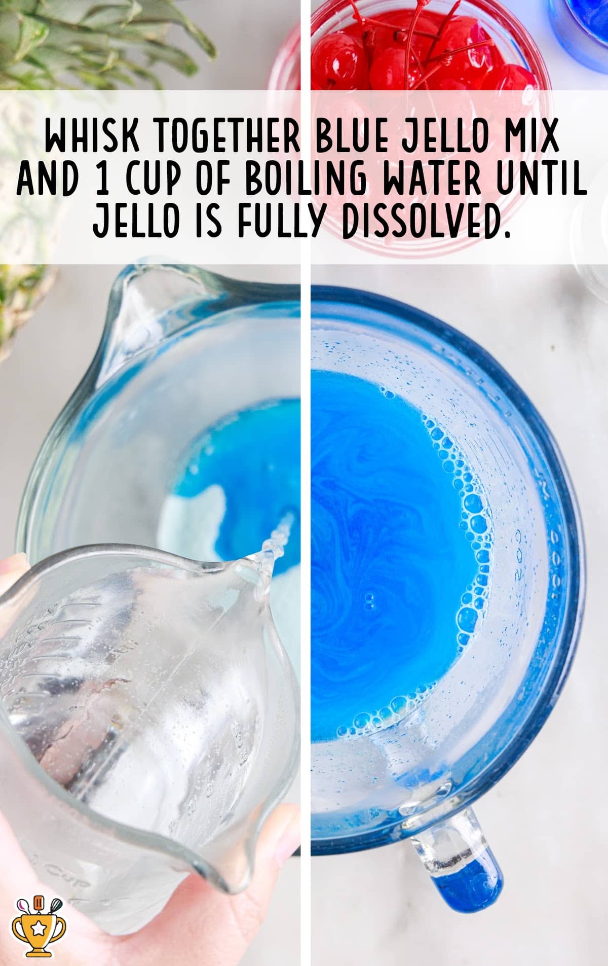 Blue Hawaiian Jello shots