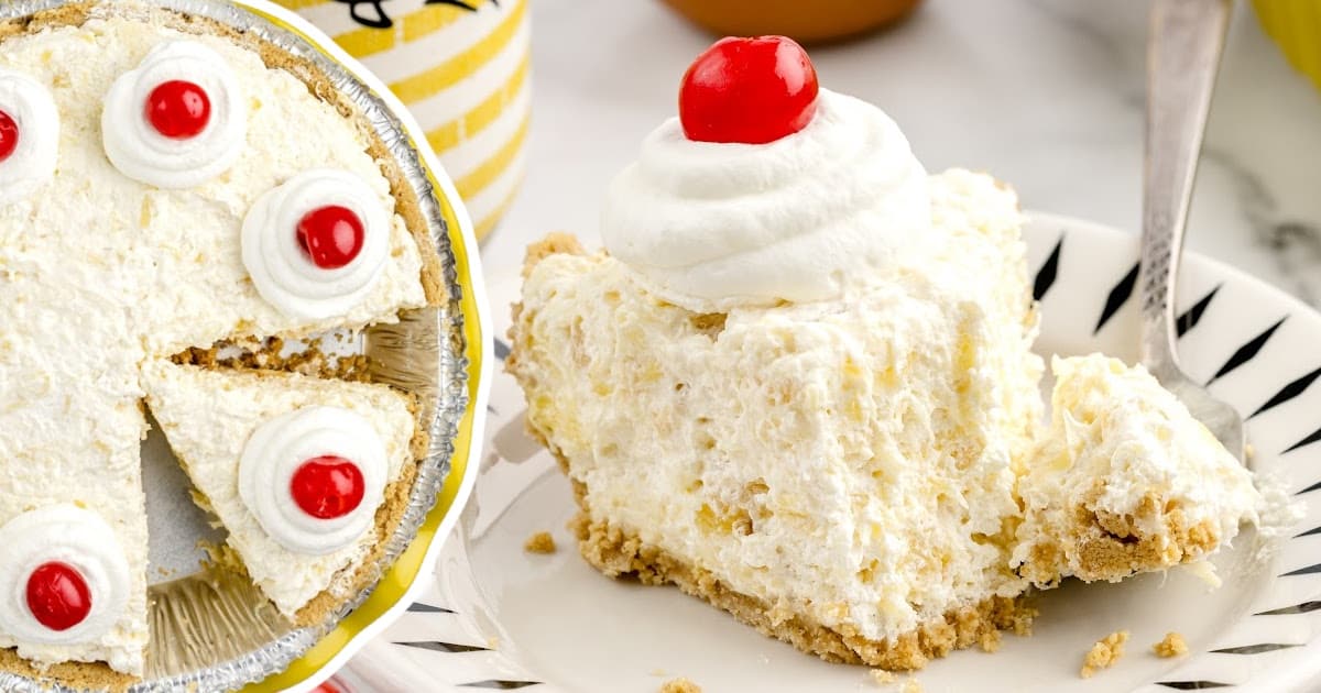No Bake Pineapple Pie | Dessert | The Best Blog Recipes