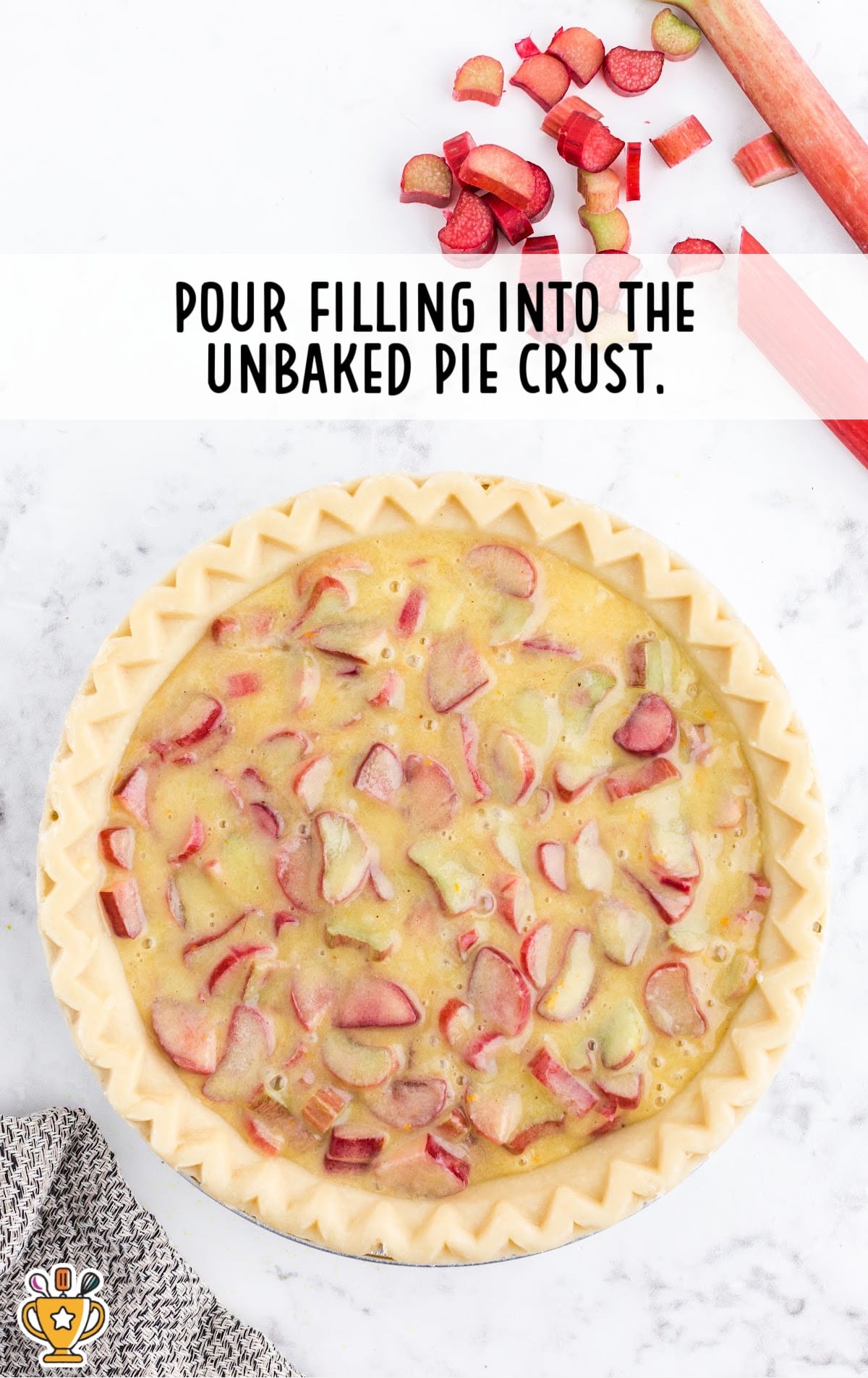 Rhubarb Custard Pie - The Best Blog Recipes