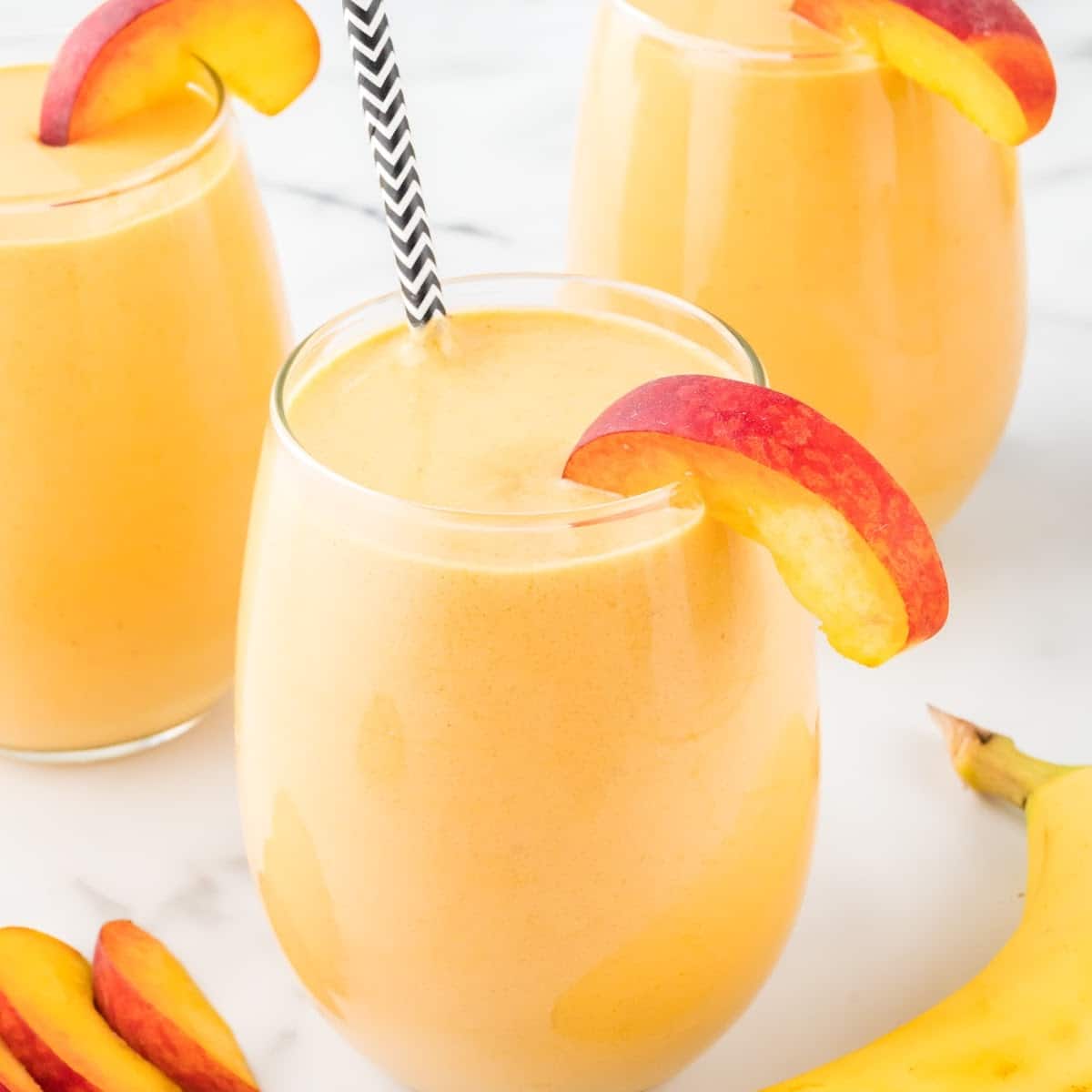 Banana Peach Smoothie - The Best Blog Recipes
