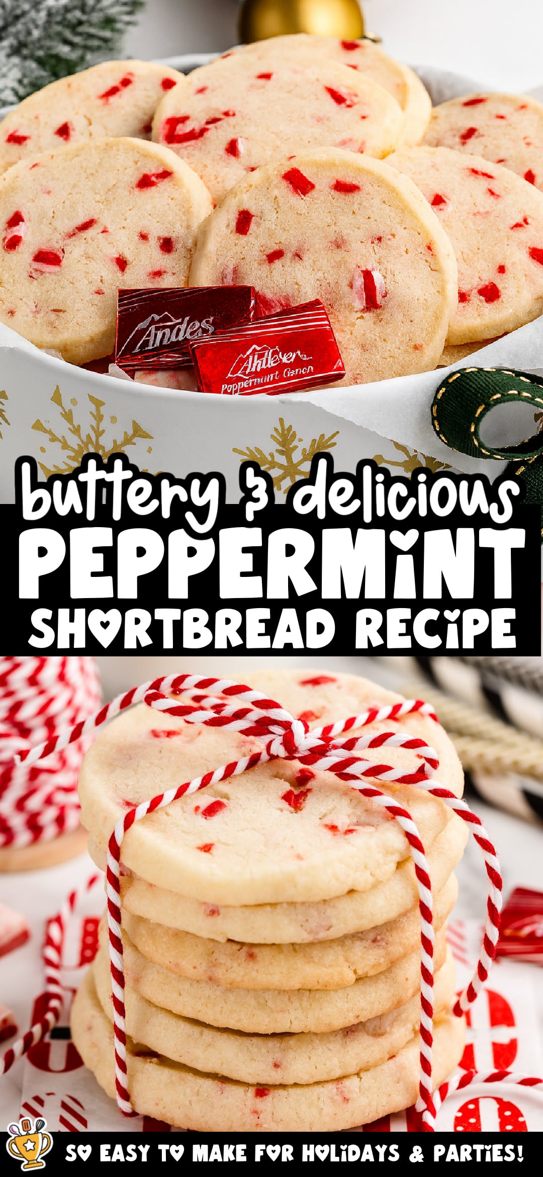 Peppermint Shortbread Cookies - The Best Blog Recipes